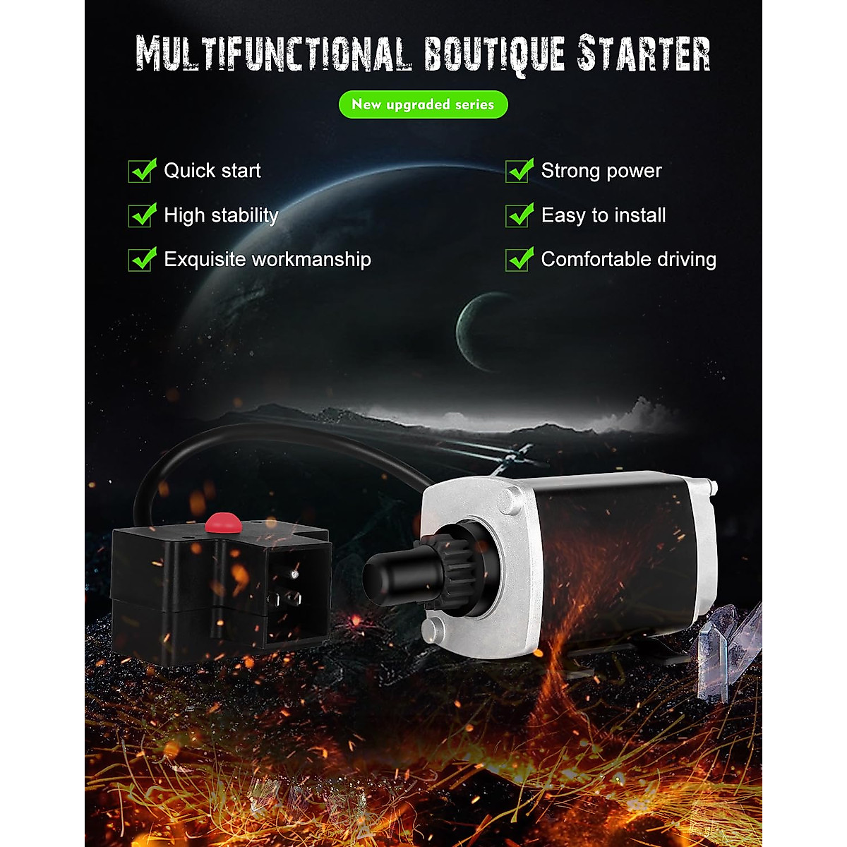 SCITOO Tecumseh Starter 33329, 33329C, 33329D, 33329E, 37000 for Snowblower and Snow Thrower 5898N