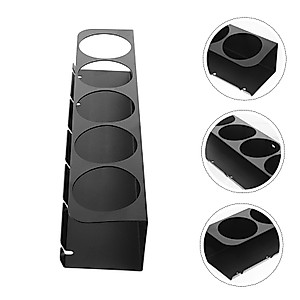 VILLFUL 1 Set Tools Organizer Drill Rack Electric Drill Holder Handheld Tool Holder Multifunctional Storage Mounted Storage Shelf Workshop Storage Rack Black Metal