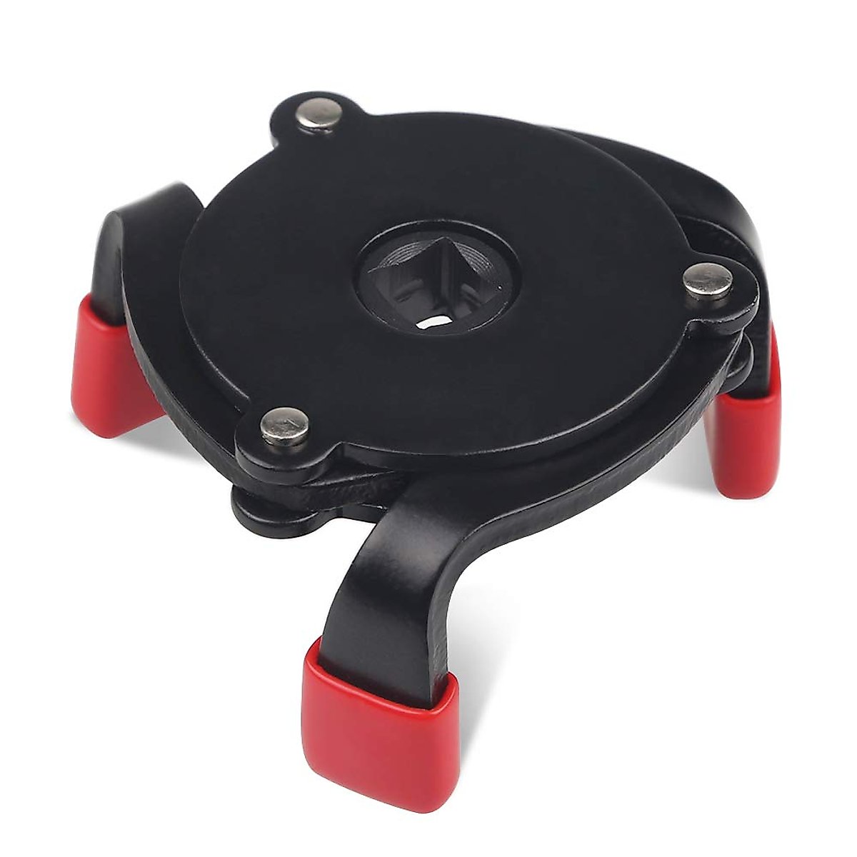 JDMON Universal Adjustable 3 Jaw Oil Filter Wrench Remover Tool for Removing Oil filters Range 2.4 inch from 3.8 inch in Diameter Include 1/2”-3/8” and 1/4”-3/8” Drive Adapter