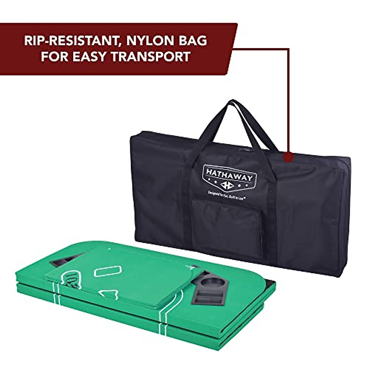 Hathaway No Limit 3-in-1 Portable Casino Tabletop, Black/Green