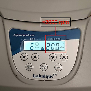 Digital Bench-top Centrifuge, 100-4000rpm, 8x15ml/10ml Rotor with Adapters for 7 ml and 5 ml Tubes