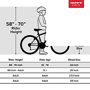 Huffy Stone Mountain Boys 24 Inch Mountain Bike, Red Gloss Frame, 21-Speed Shimano Twist Shifting, Front Suspension, Comfort Saddle | 20"/24"/26" Sizes, 6-21 Speeds, Dual Suspension Available |