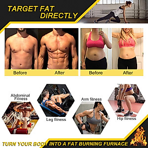 ELAIMEI Fat Burning Sweat Cream, Weight Loss Workout Enhancer Hot Gel for Belly, Slimming / Anti Cellulite Cream for Tummy for Body for Women and Men, Deep Tissue Massage & Muscle