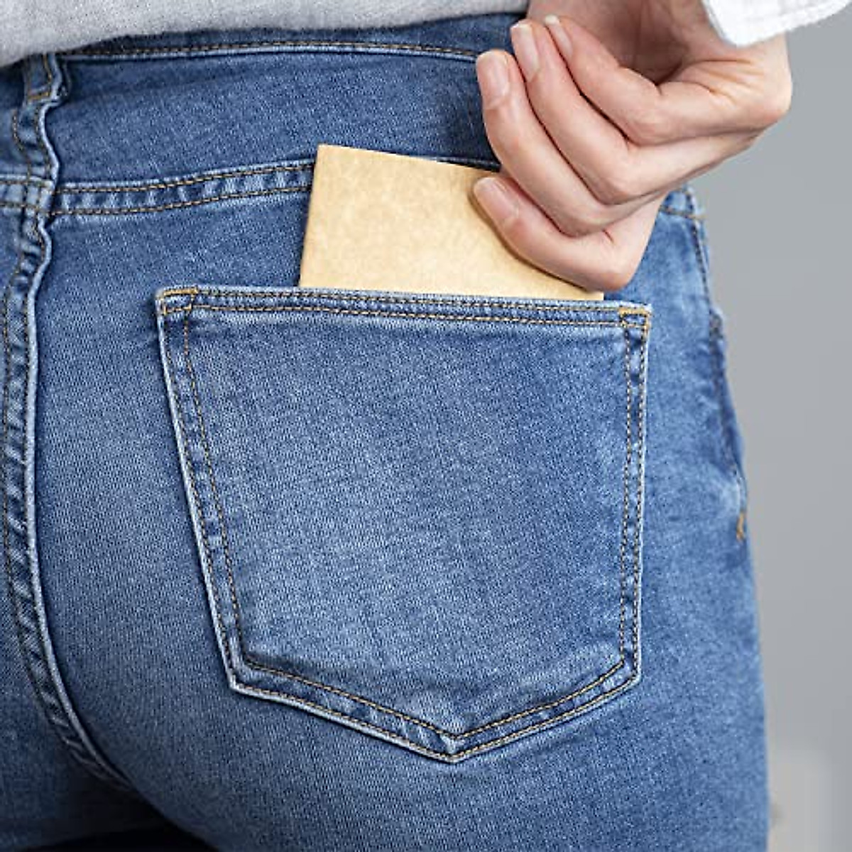 TWONE Pocket Notebook, 6 Pack Softcover Mini Notebooks 3.5" x 5.5" Kraft Brown Notebook Small Memo Notepad for Men Women Kids Traveler Author, 30 Sheets,60 Blank Pages