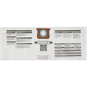 5 Pack Replacement Filter Bags 5-8 Gallon for Shop Vac Vacuum Type E - 9066100 90661 906-61,Type H 90671 9067100 9067133; VF2004, VHBS VDBS HEPA Vacuum Cleaner, White