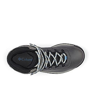 Columbia womens Newton Ridge Plus Waterproof Hiking Boot, Quarry/Cool Wave, 8 US
