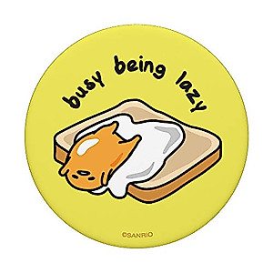Gudetama the Lazy Egg Busy Being Lazy PopSockets PopGrip: Swappable Grip for Phones & Tablets
