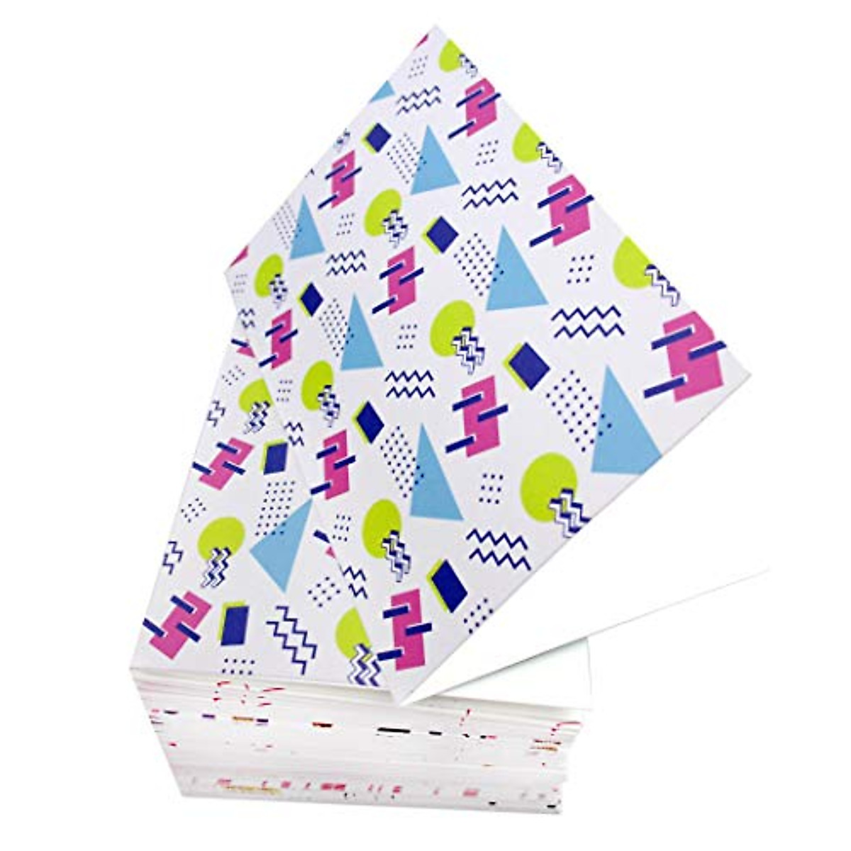 36 Pack All Occasion Assorted Blank Greeting Cards - 80's Retro Rainbow Designs - Blank Greeting Cards with Envelopes Included 4 x 6 Inches Thank You Cards, Birthday Cards, Graduations,Congratulations