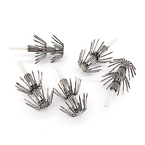 AOKID Squid Jig Sturdy Stainless Steel Sea Fishing Squid Hook Double-Layers Fishing Gear