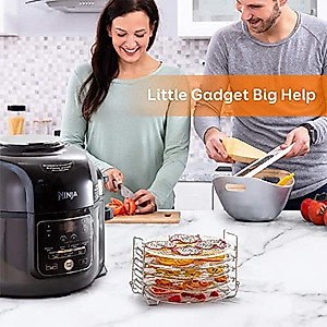 Goldlion Dehydrator Rack Stainless Steel Stand Accessories Compatible with Ninja Foodi Pressure Cooker and Air Fryer 6.5 and 8 Quart, Instant Pot Air Fryer 8 Qt