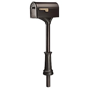 Architectural Mailboxes 7980RZ Roxbury Kit Mailbox, Rubbed Bronze