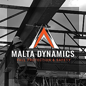 Malta Dynamics 18” D-Ring Extender with Snap Hook for Fall Protection and Roofing, OSHA/ANSI Compliant (1)