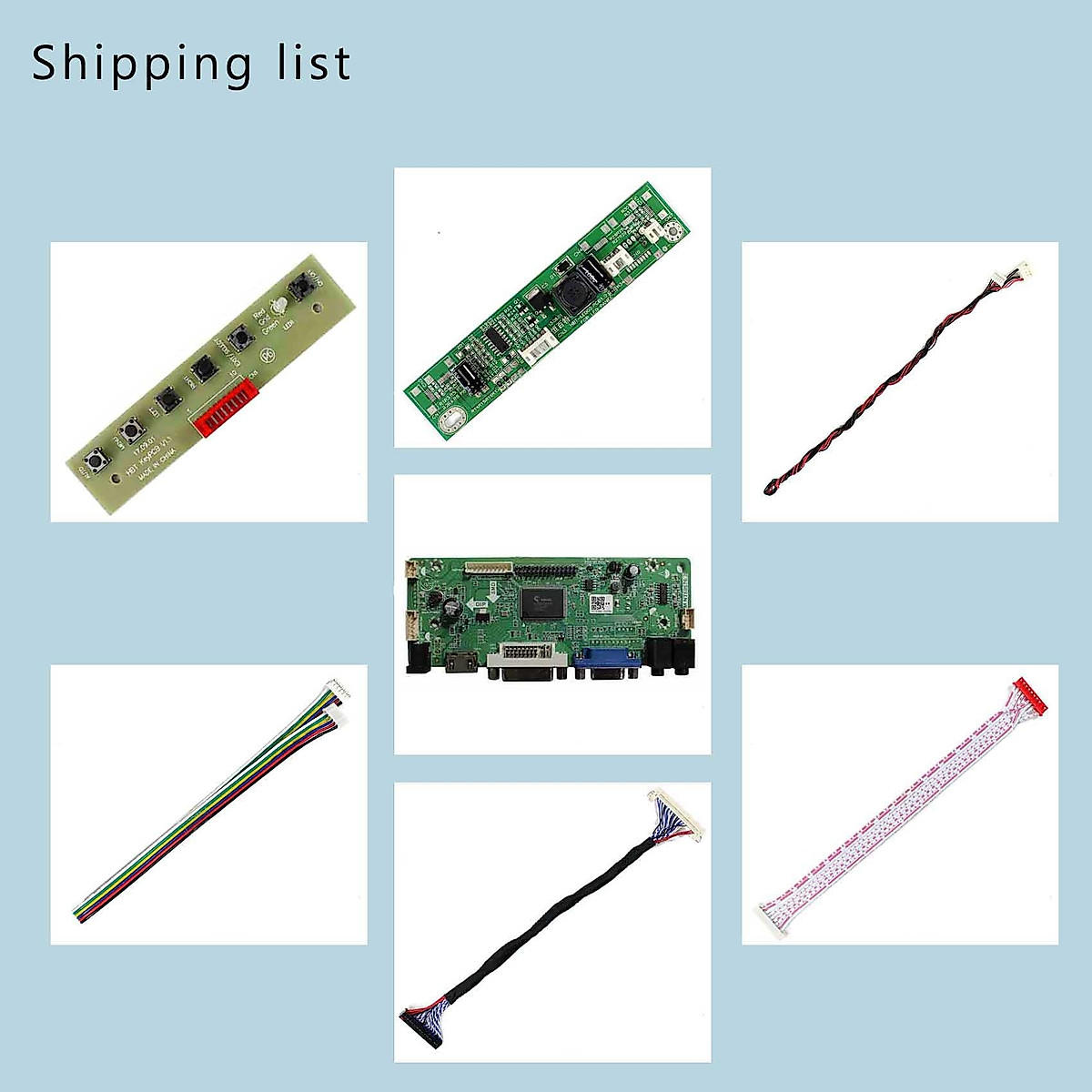LCDBOARD HDMI VGA DVI Audio LVDs Controller Board for 17" 1280x1024 M170ETN01.1 M170ETN01.3 19" M190ETN01.0 WLED LCD Display/Video Games