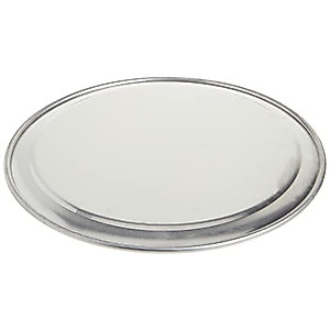 Winco 11 Inch Aluminum Winware Pizza Tray with Wide Rim