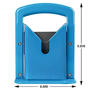 Bagel Slicer, Perfect for Bagels, Bagel Cutter Stainless Steel, Blue