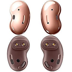 Samsung Galaxy Buds Live (ANC) Active Noise Cancelling TWS Open Type Wireless Bluetooth 5.0 Earbuds for iOS & Android, 12mm Drivers, International Model - SM-R180 (Mystic Bronze) Renewed