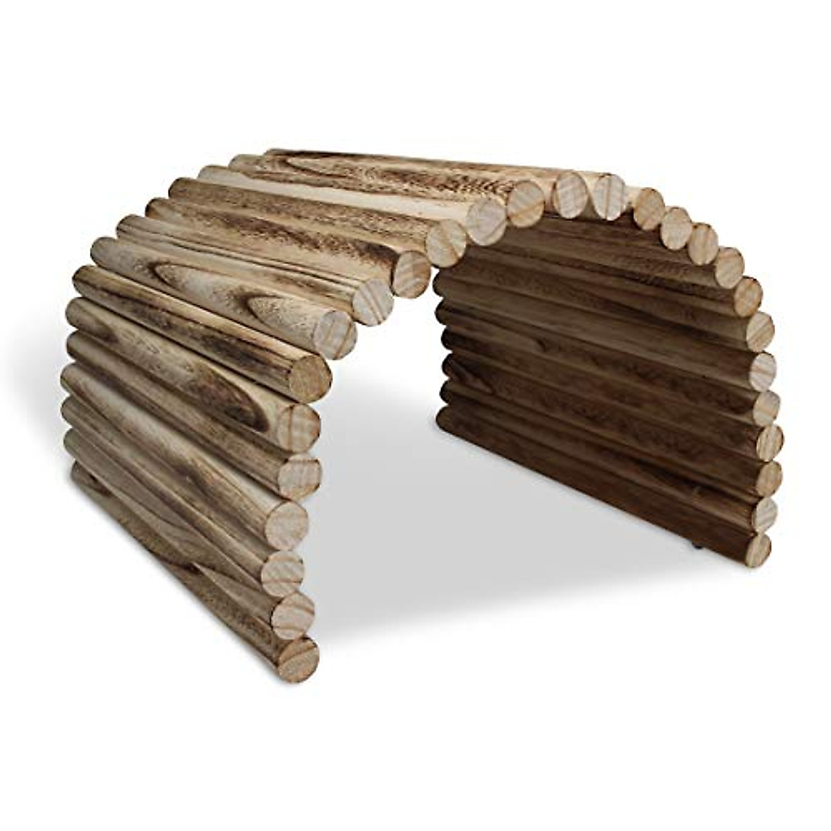 Flexible Wood Hideout - Extra Large - House, Tunnel, Ramp, Bridge, Tube for Guinea Pigs, Ferrets, Hedgehogs, Chinchillas, Small Rabbits, and Other Small Animals - Accessories, Toys, and Supplies