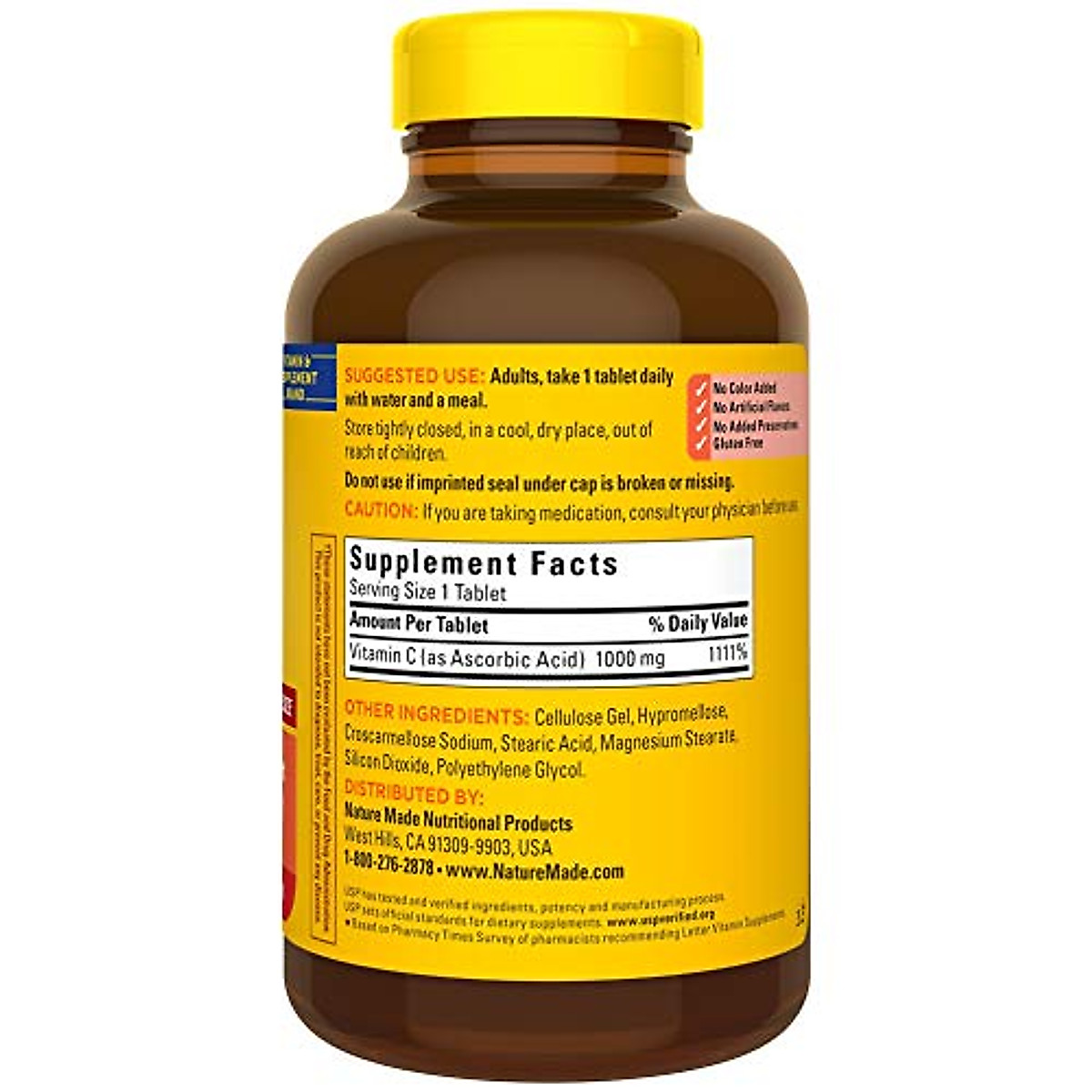 Vitamin C 1000 mg, 300 Tablets, Helps Support the Immune System