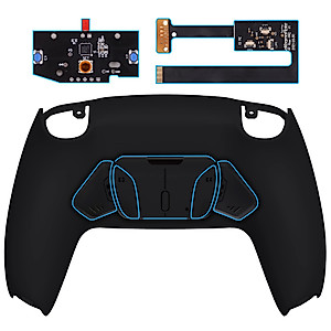 eXtremeRate Black Programable RISE4 Remap Kit for PS5 Controller BDM 010 & BDM 020, Upgrade Board & Redesigned Back Shell & 4 Back Buttons for PS5 Controller - Controller NOT Included
