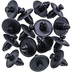 Rexka 15pcs Door Interior Trim Panel Retainer Door Window Molding Clip Rivets Black Nylon for Chrysler WX68DX9AA 0WX68BD1AA Chrysler 300m Dodge Challenger Charger Magnum