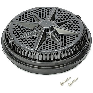 Pentair 500100 8-Inch Black Cover with Single Long Ring Replacement StarGuard Pool and Spa Main Drains