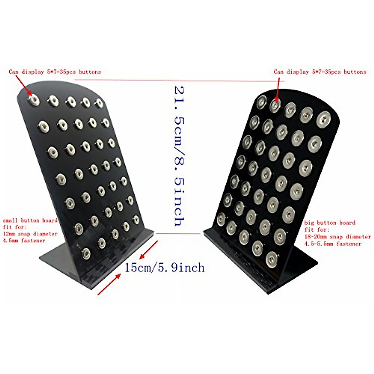Ladieshow Snap Jewelry Display Stand for Petite Small Button 12mm