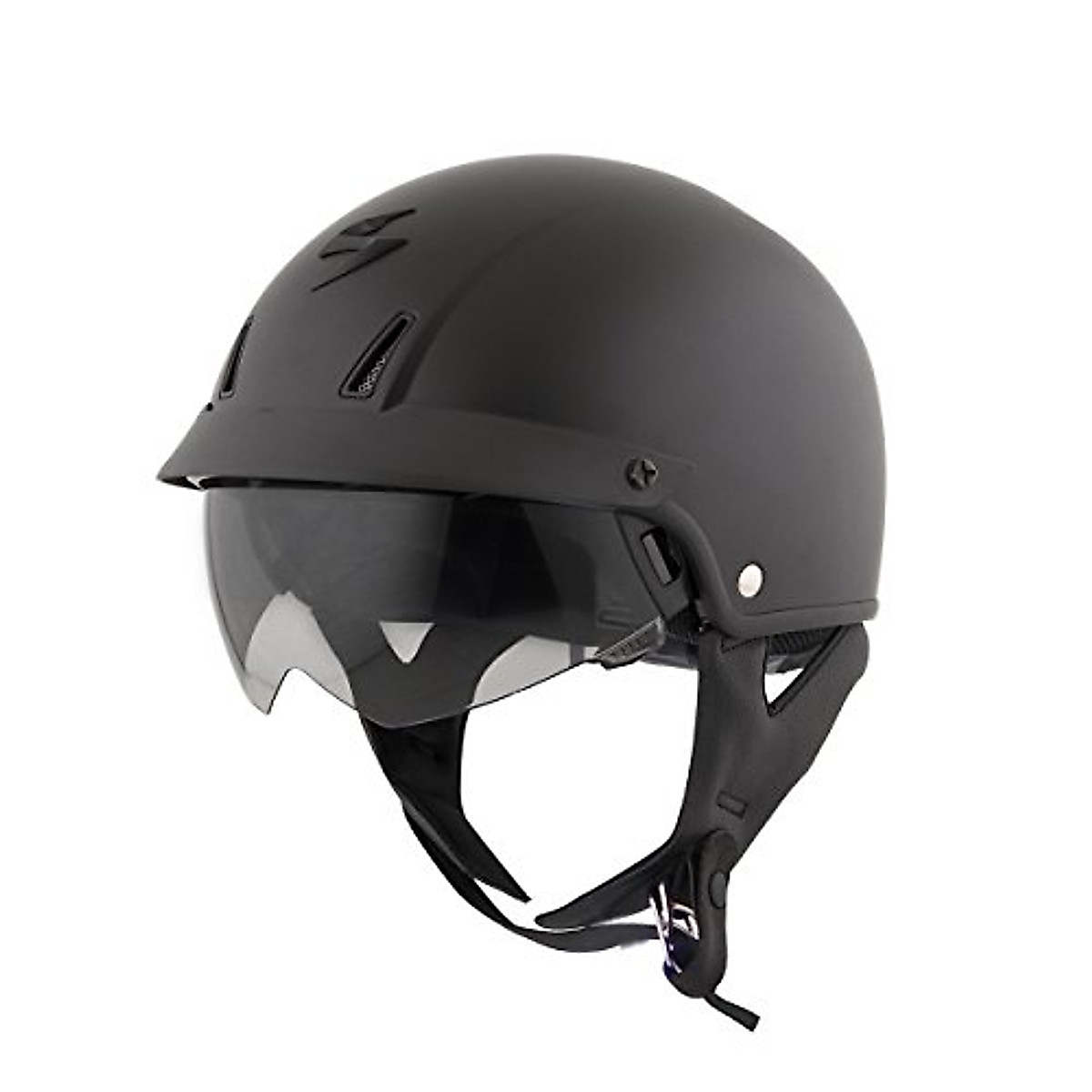 ScorpionEXO Unisex-Adult half-size-helmet-style EXO-C110 Helmet (Matte Black,XX-Large), 1 Pack