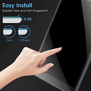 DETUOSI 2-PACK Screen Protector for Samsung Galaxy Tab A 8.0" 2019 (SM-T290/T295/T297),Ultra-Clear/Case Friendly/Touch Sensitive/Bubble Free/Anti-Scratch Mica Galaxy Tab A 8.0" 2019 Tempered Glass
