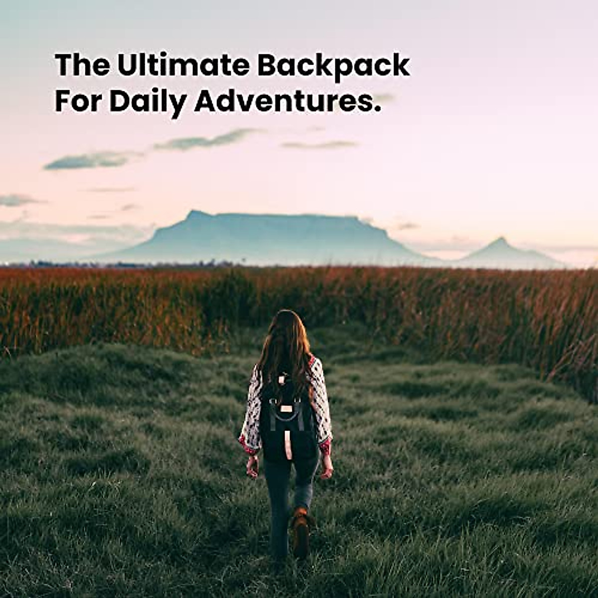 Nordace Eclat Smart Travel Backpack for Men & Women with USB Charging Port, Water Resistant - Light & Durable Laptop Bookbag for Everyday, Hiking, College, Work, School - 15.6 Inch (Black)