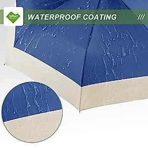 Lejorain Compact Golf Umbrella Large - 54inch Travel Big Portable Automatic Folding Umbrella Windproof for Men Heavy Duty 210T Dupont Teflon Coated Umbrella for Rain