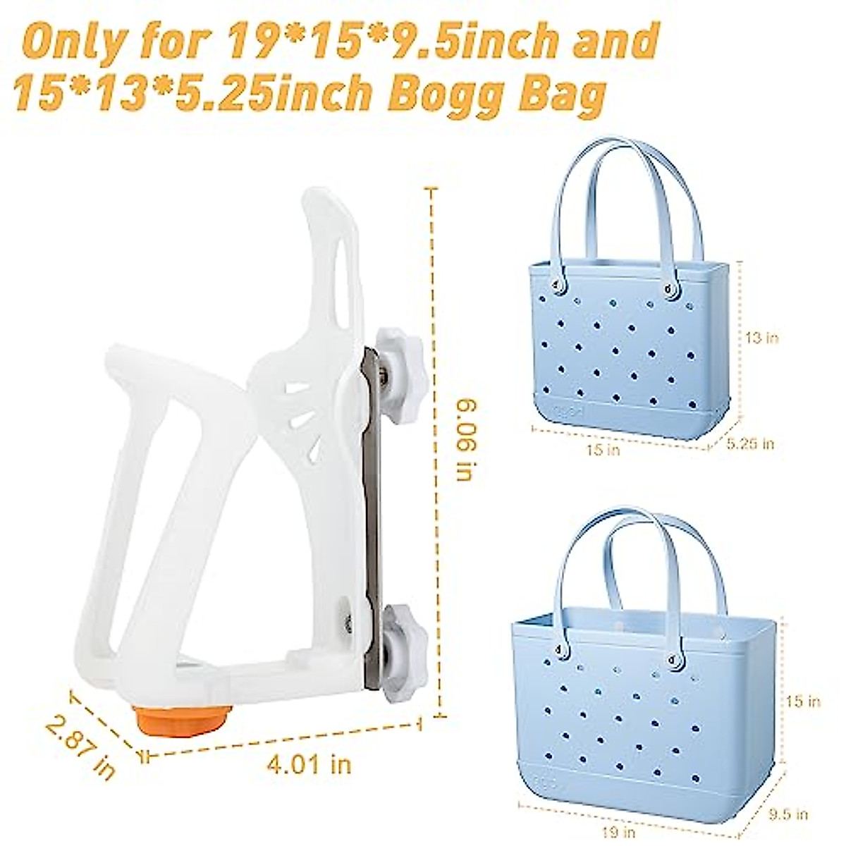 Can Drink Water Bottle Holder for Bogg Bag, Adjustable Water Bottle Holder Mount Insert Charm Accessory Compatible with Bogg Bags