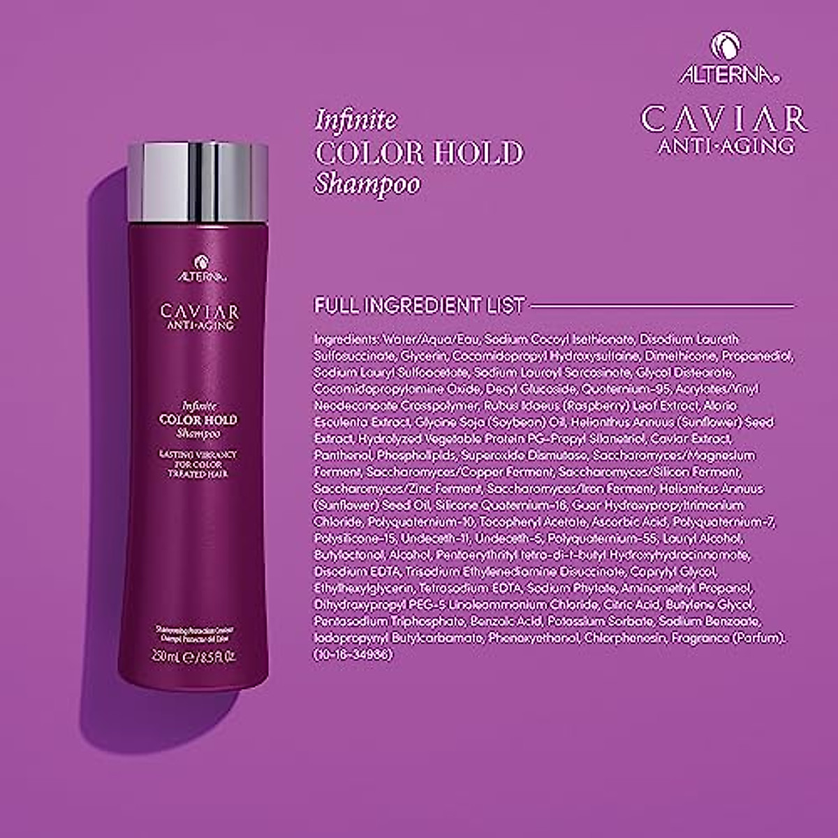 Alterna Caviar Anti-Aging Infinite Color Hold Shampoo and Conditioner Set, 8.5-Ounce (2-Pack)