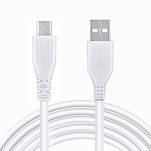 CJP-Geek 5ft White Micro USB Power Charging Cord Replacement for Sony Playstation 4 PS4 GOLD Wireless Stereo Headset