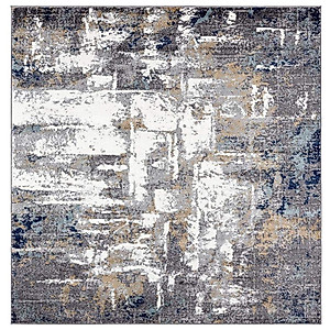 LUXE WEAVERS Gray 8 ft.x 10 ft Hampstead Abstract Area Rug