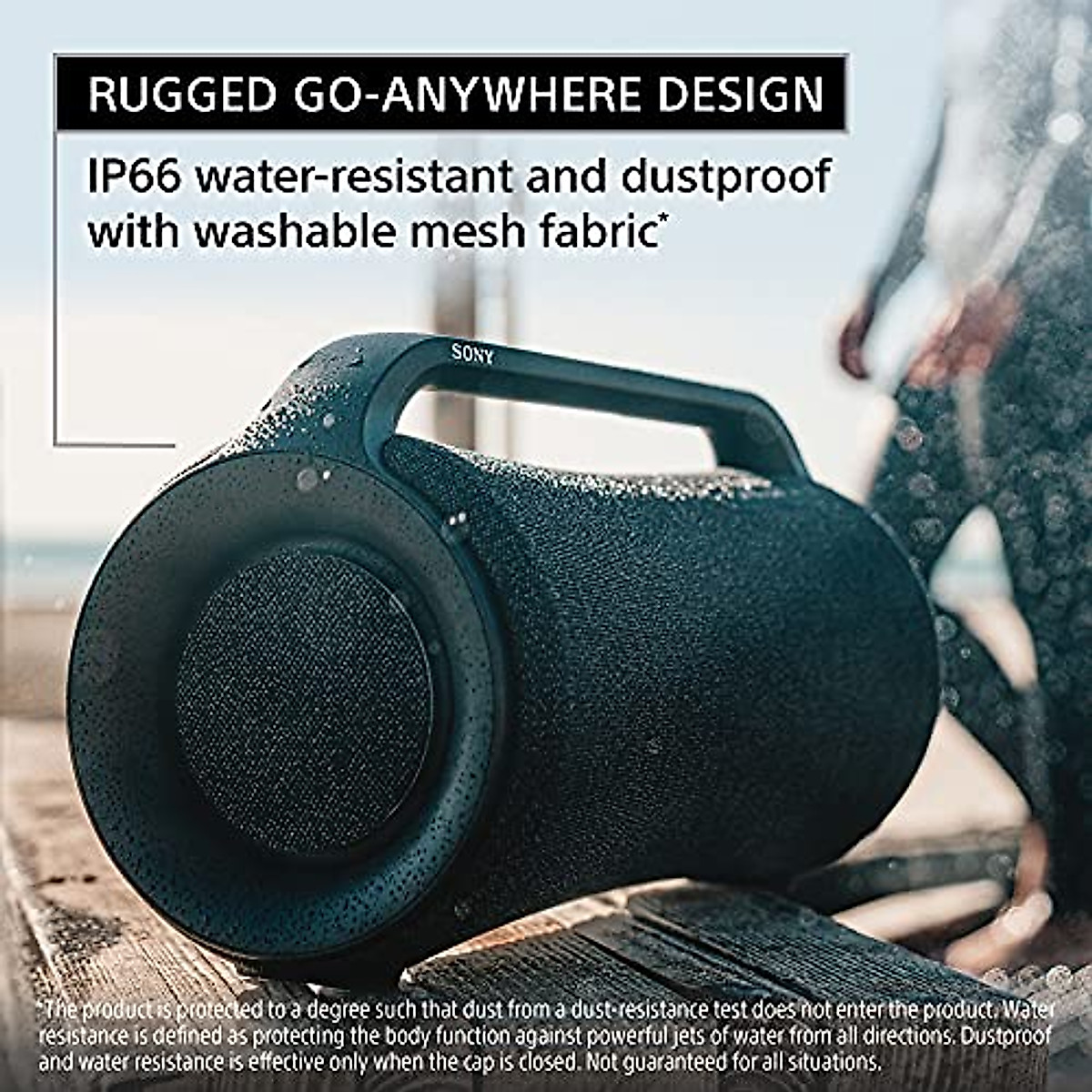 Sony - Portable Bluetooth Speaker - Black (Renewed)