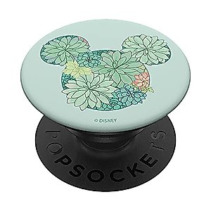 Disney Mickey & Friends Succulents Filled Mouse Silhouette PopSockets Swappable PopGrip
