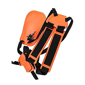 Dalom Orange + Black Color Grass Trimmer Adjustable Shoulder Strap Double Shoulder Harness Comfort Durable Nylon Belt for Lawn Mower Garden Brush Cutter Weedeater Sthil 4119-710-9001 Replacement