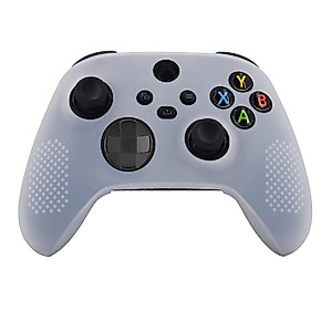 X Series X Controller Skin,Hikfly Controller Cover Compatible with Xbox Series X/S Controller Grips Case Non-Slip Studded Silicone Controller Cover with 4pcs Thumb Grips Caps(Red)