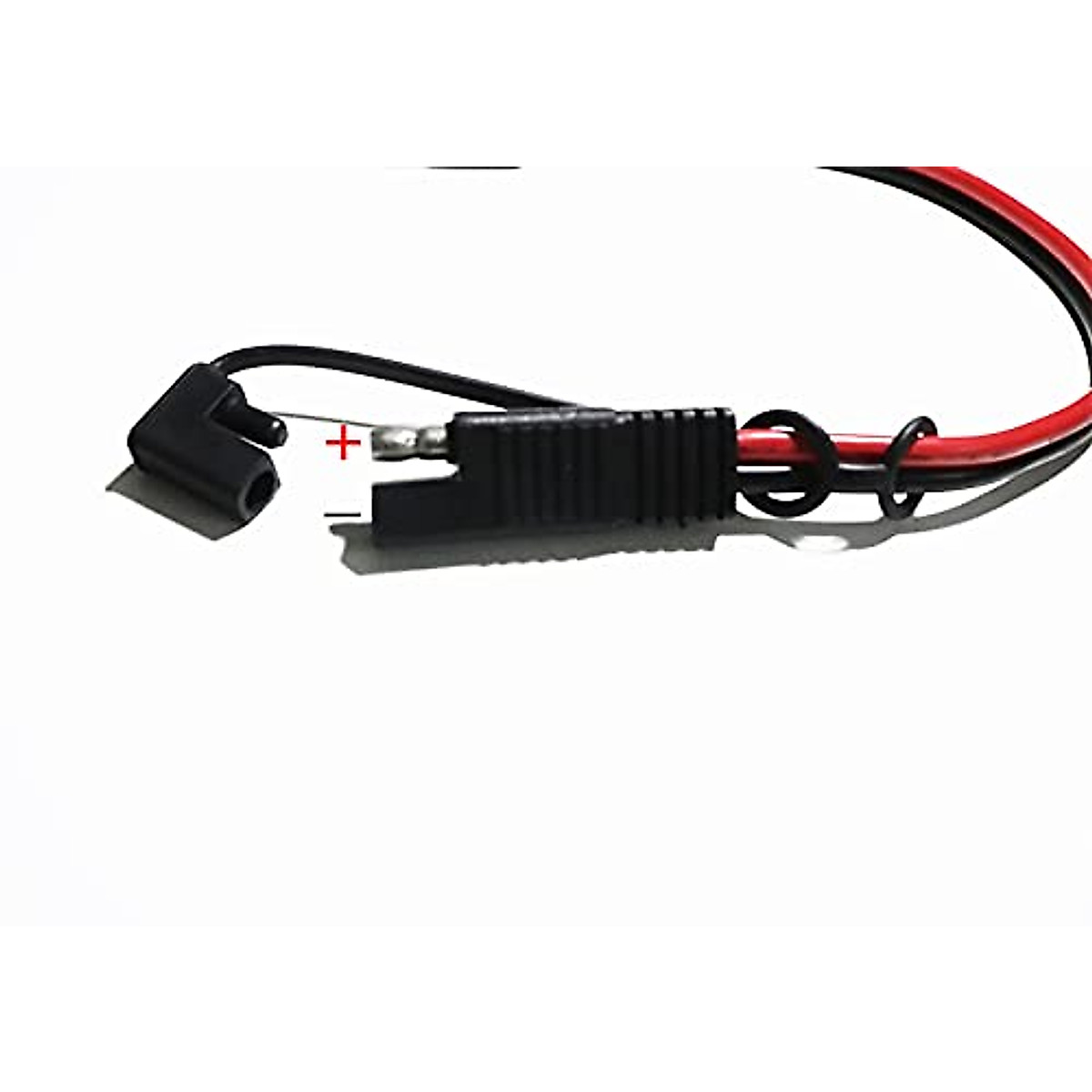 NEWZINIU with Waterproof and Dustproof Cover SAE TOandersonPort Adapter 12AWG Cable，for Pre-Wired RV Boat Charge Battery Solar Panel-30cm/0.98ft