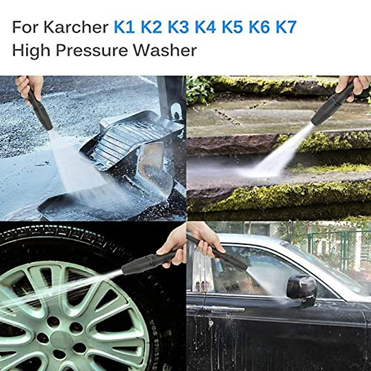 Yajuyi Pressure Washer Gun with Extension for Garden Watering 2175 PSI, Fan nozzle