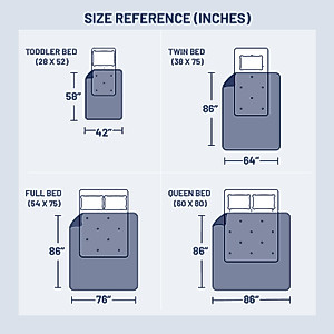 Jay Franco Wednesday Addams Twin Size Comforter Set - 5 Piece Bedding Includes Sheet Set & Pillow Covers - Blue Stars Super Soft Cozy Bedding