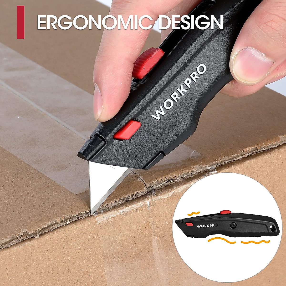 4PCS Utility Knife +20PCS Extra Blades