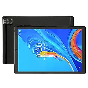 ICRPSTU 10.1 Inch Tablet 100-240V 2MP 5MP Dual Speakers 6GB 128GB 8800mAh Full HD Tablet with Headphones to Work for Android 12 (US Plug)