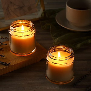 Jutom 72 Pack Mini Mason Jar Candles Bulk 4oz Small Lavender Scented Candles Stress Relief Aromatherapy Candles for Wedding Christmas Birthday Baby Showers Gifts Party Favors (Gold)