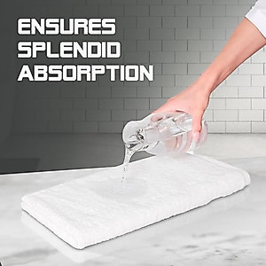 Oakias 100% Cotton Wash Cloths 60 Pack White - 12 x 12 Inches Ring Spun Cotton Facial Towels - Highly Absorbent Quick Dry Spa Towels - Bulk Washcloths Ideal for Scrubbing and Cleaning