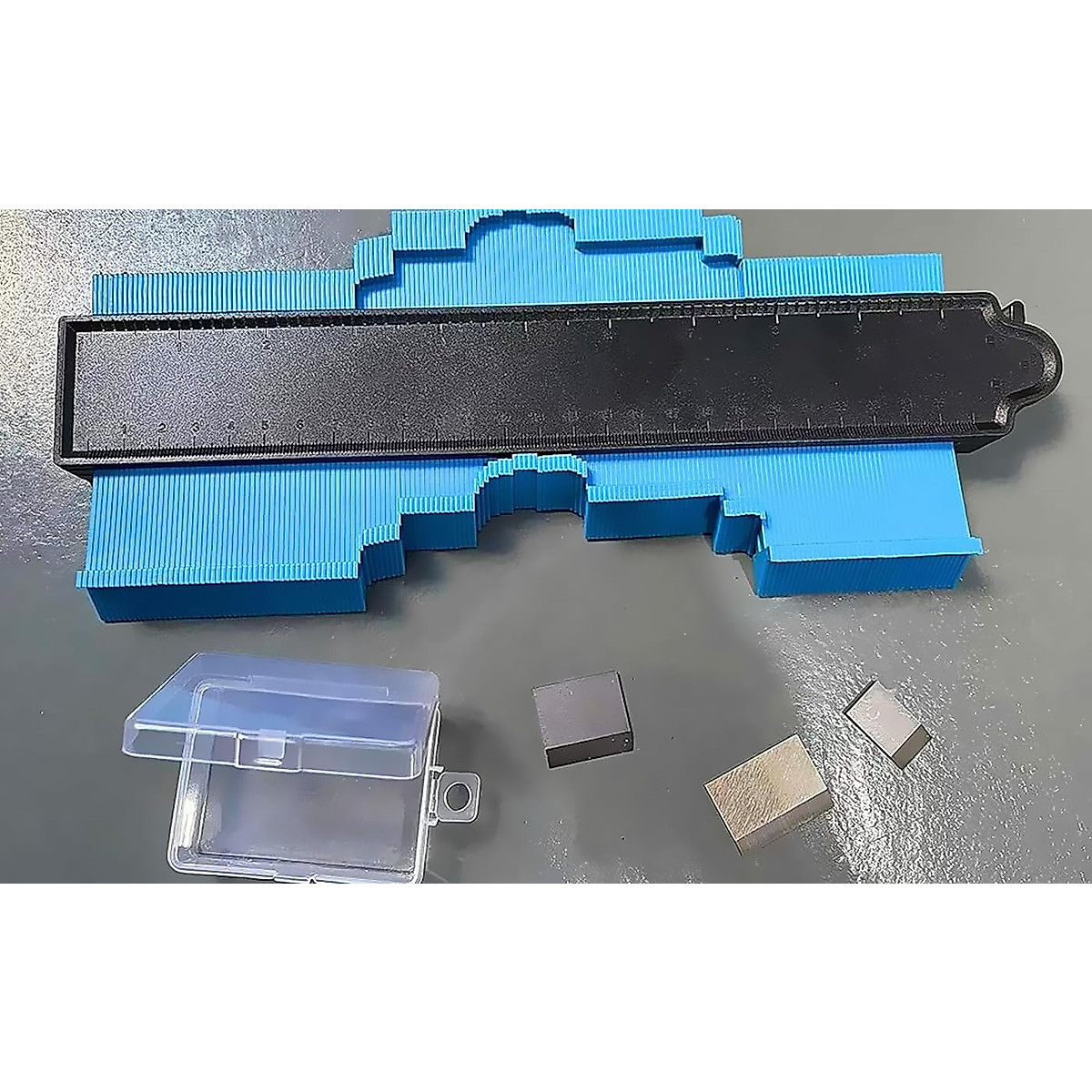 MantisTol 13" Pro Vinyl floor cutter with 13" HSS Replacement Blade; 3 pcs slotting blades (0.5inch, 1inch, 1.3inch) and 10 inch Contour Gauge