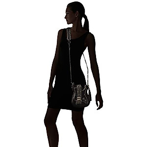 Mary Frances womens Turn It Up Crossbody Handbag, Black, One Size US