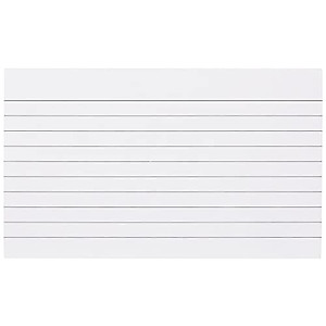 Q Connect 5x3 Inches Ruled Feint Record Card - White (Pack of 100)