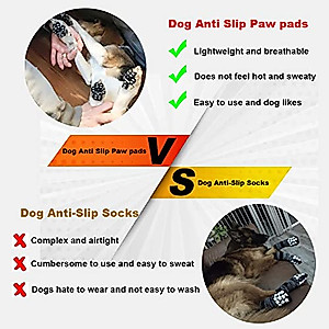 VALFRID Dog Paw Protector Anti-Slip Grips to Keeps Dogs from Slipping On Hardwood Floors,Disposable Self Adhesive Resistant Dog Shoes Booties Socks Replacemen XXL 24 Pieces