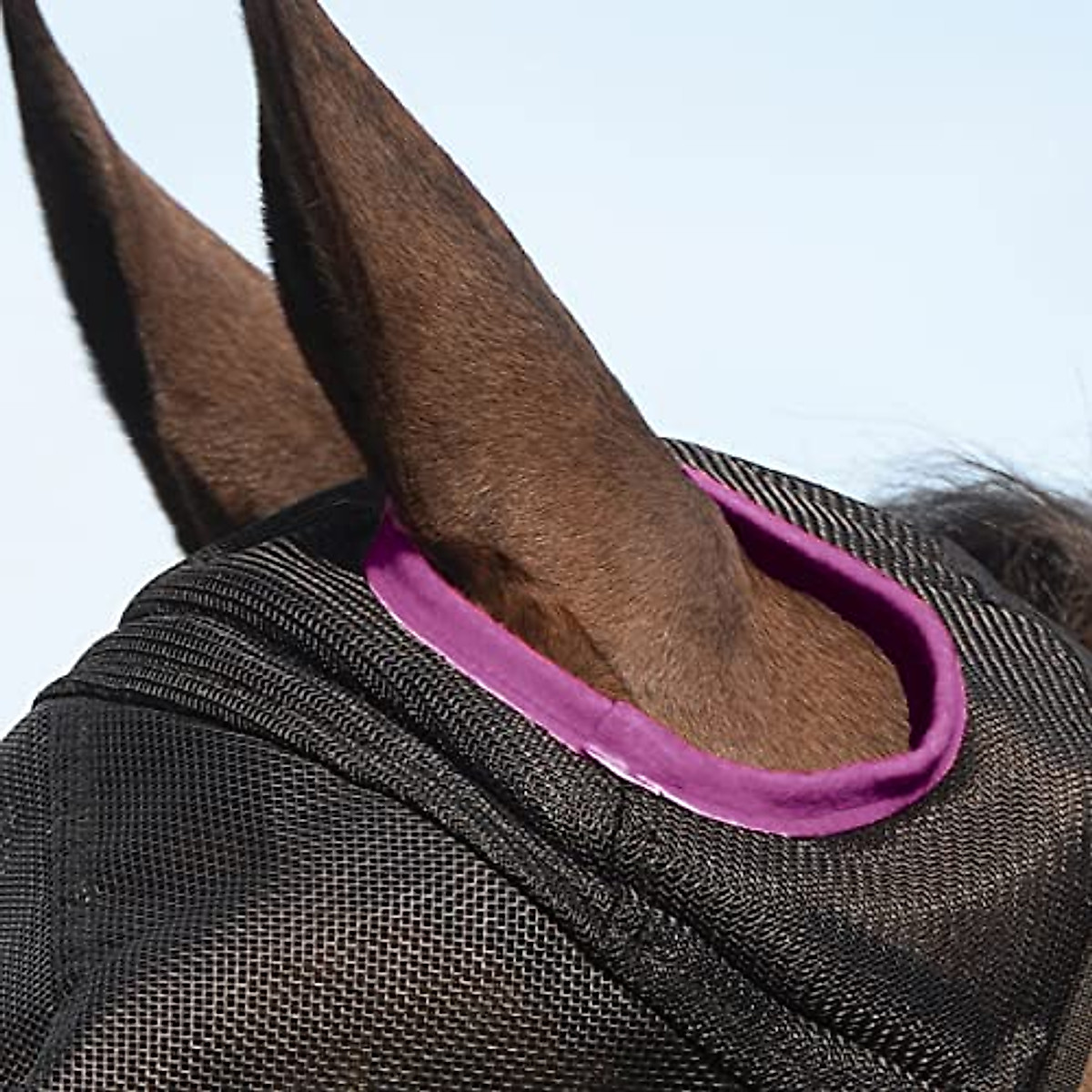 WeatherBeeta ComFiTec Durable Mesh Mask with Nose Black/Purple Full